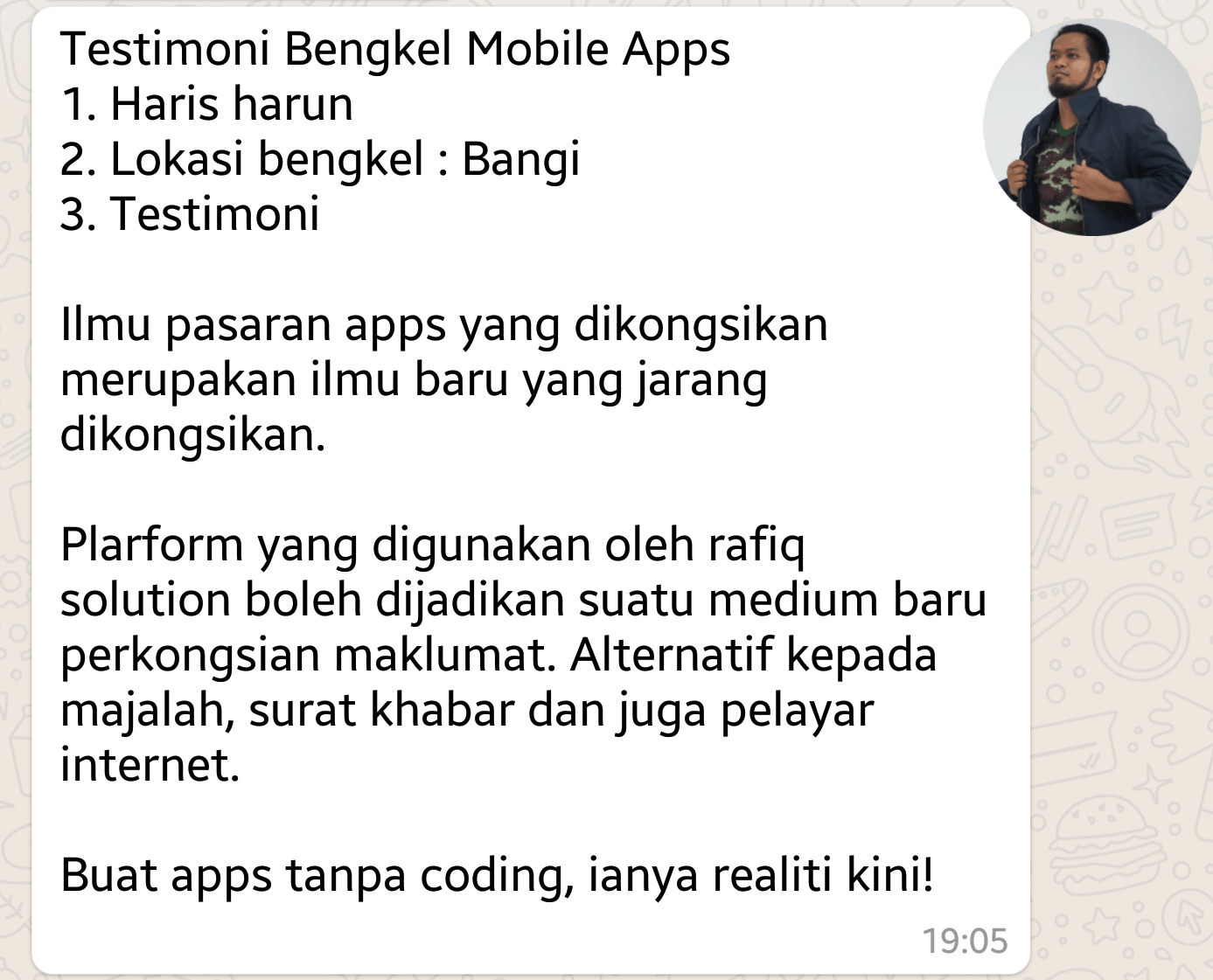 Yuran dan maklumat bengkel:
